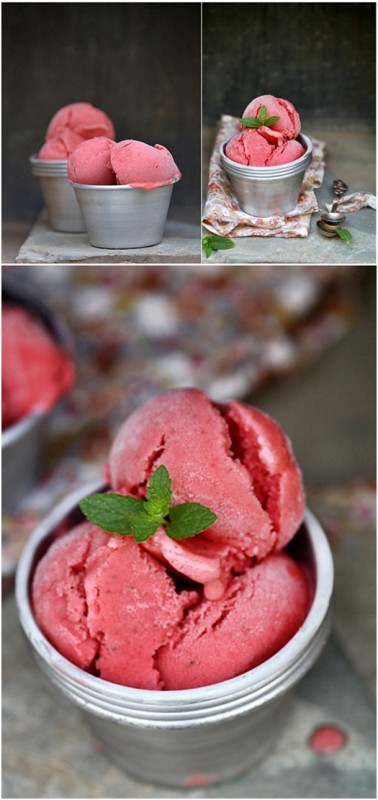 Frozen Desserts| Strawberry Fro Yo ♥ Spring is here ♥ ... summer too ...