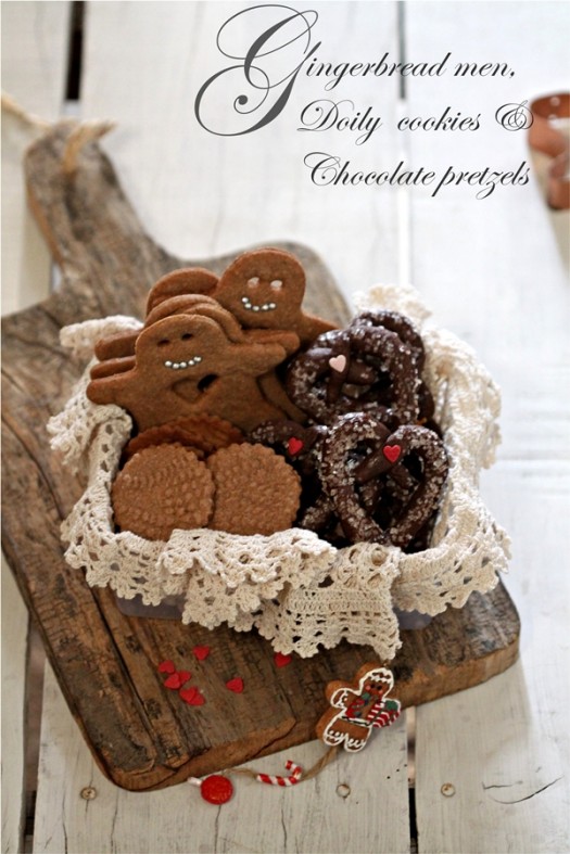 Wholewheat Doily Cookies & Chocolate Pretzels for the Great Cookie Swap ...
