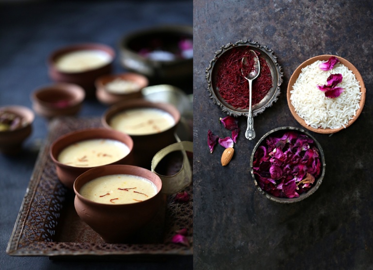Zafrani Phirini | Saffron Almond Indian Rice Pudding - Passionate About ...